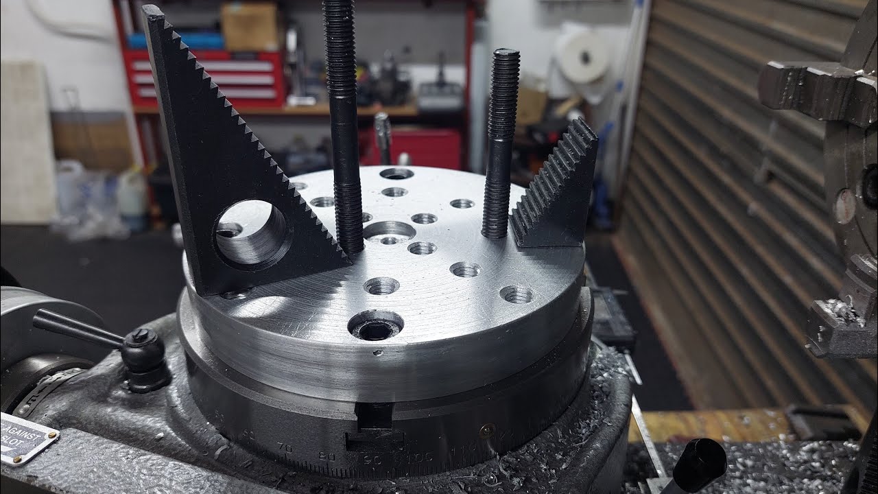 Rotary Table Fixture Plate - YouTube