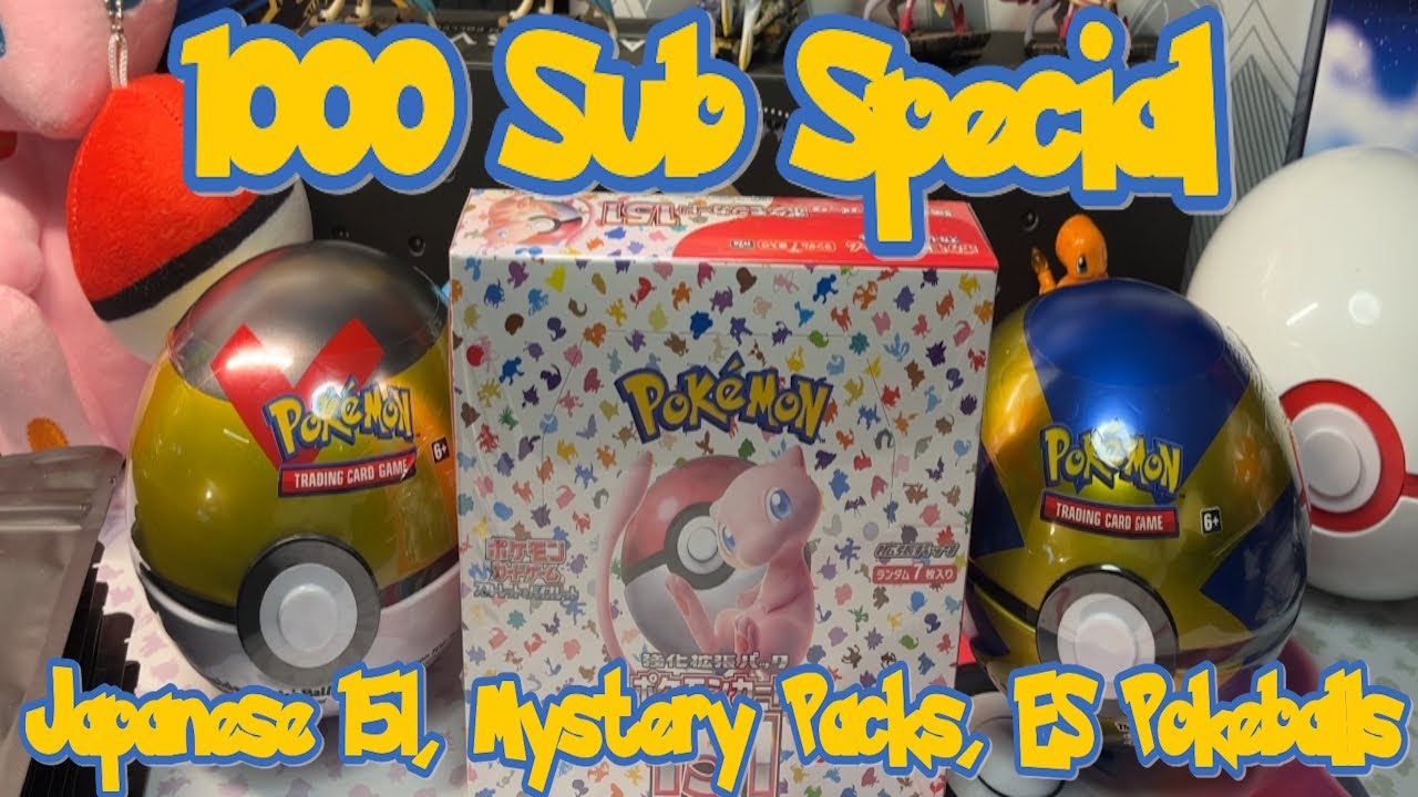 Pokemon TCG - 1000 Sub Special! Japanese 151 Booster Box, Mystery Packs ...
