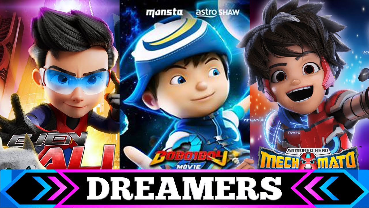 정국 - DREAMERS (REMIX) || (Animation) Ejen Ali & BoBoiBoy & Mechamato ...