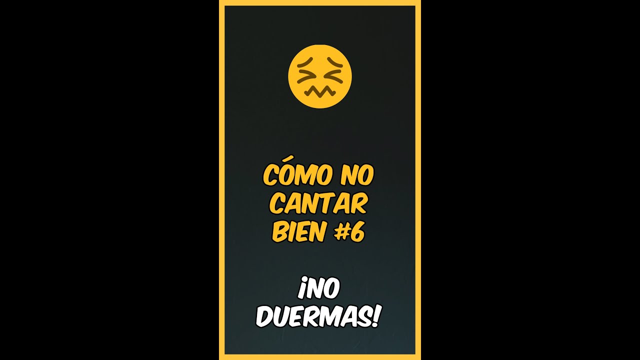 Cómo NO cantar bien - 6 - No DORMIR bien y no descansar lo suficiente ...