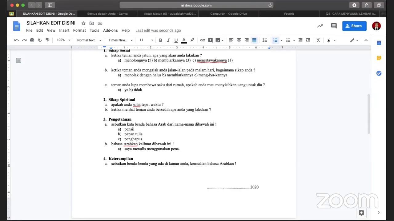 CARA MENYUSUN LEMBAR ASSESSMENT - YouTube