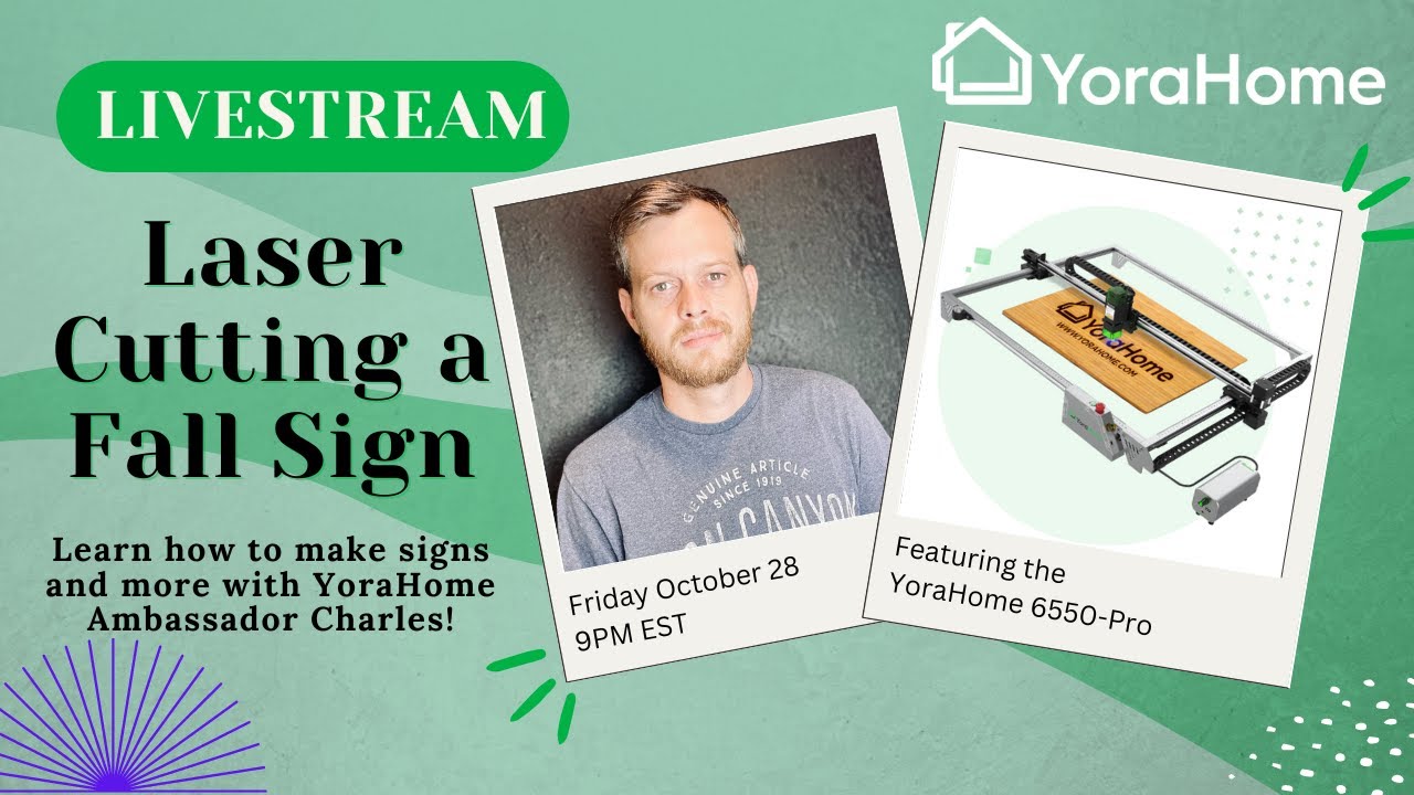 Laser Cutting A Fall Sign - YouTube