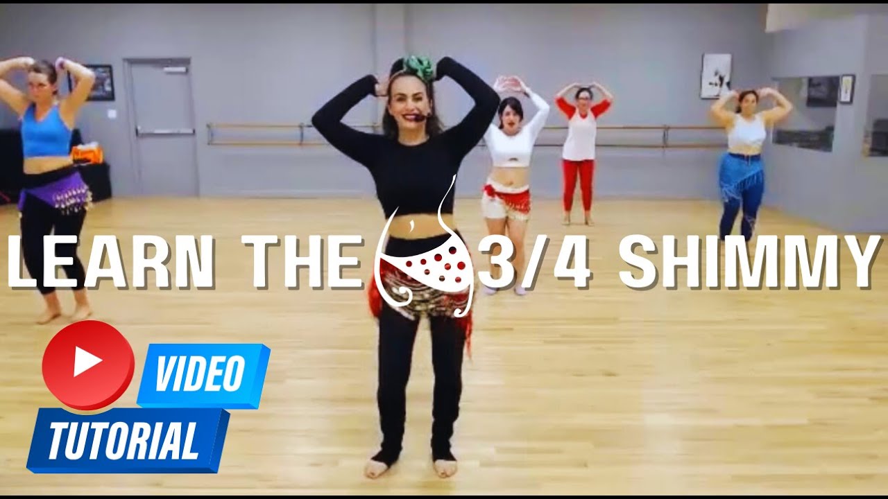 Belly Dance BREAKDOWNS: 3/4 Shimmy TUTORIAL - YouTube