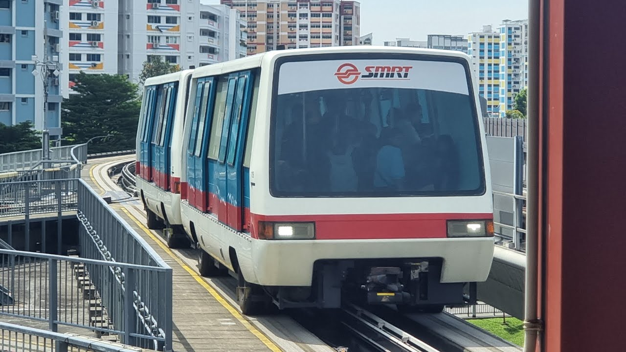 (LAST DAY of No Service A) Full Bukit Panjang LRT Service B: SMRT C801 ...