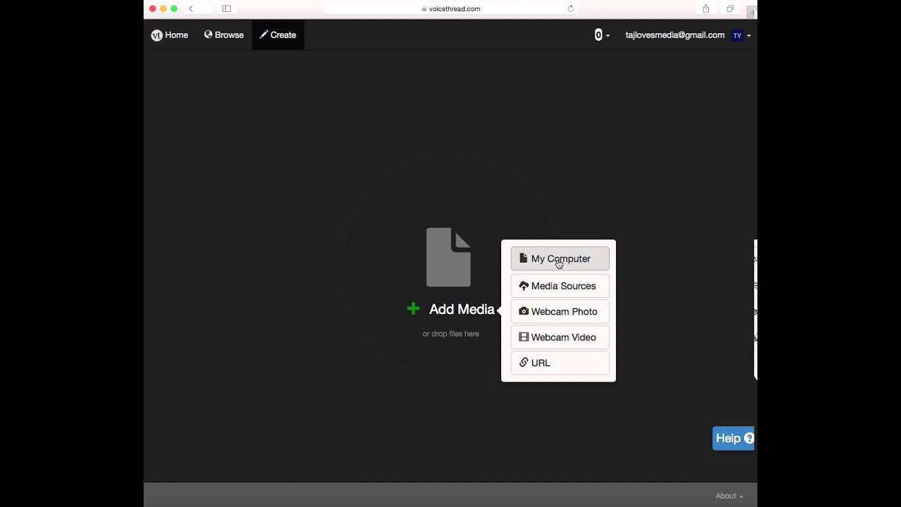 VoiceThread- How to Start Your Project - YouTube