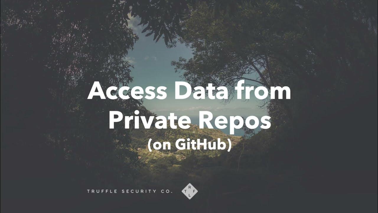 Access Data From Private Repos - YouTube