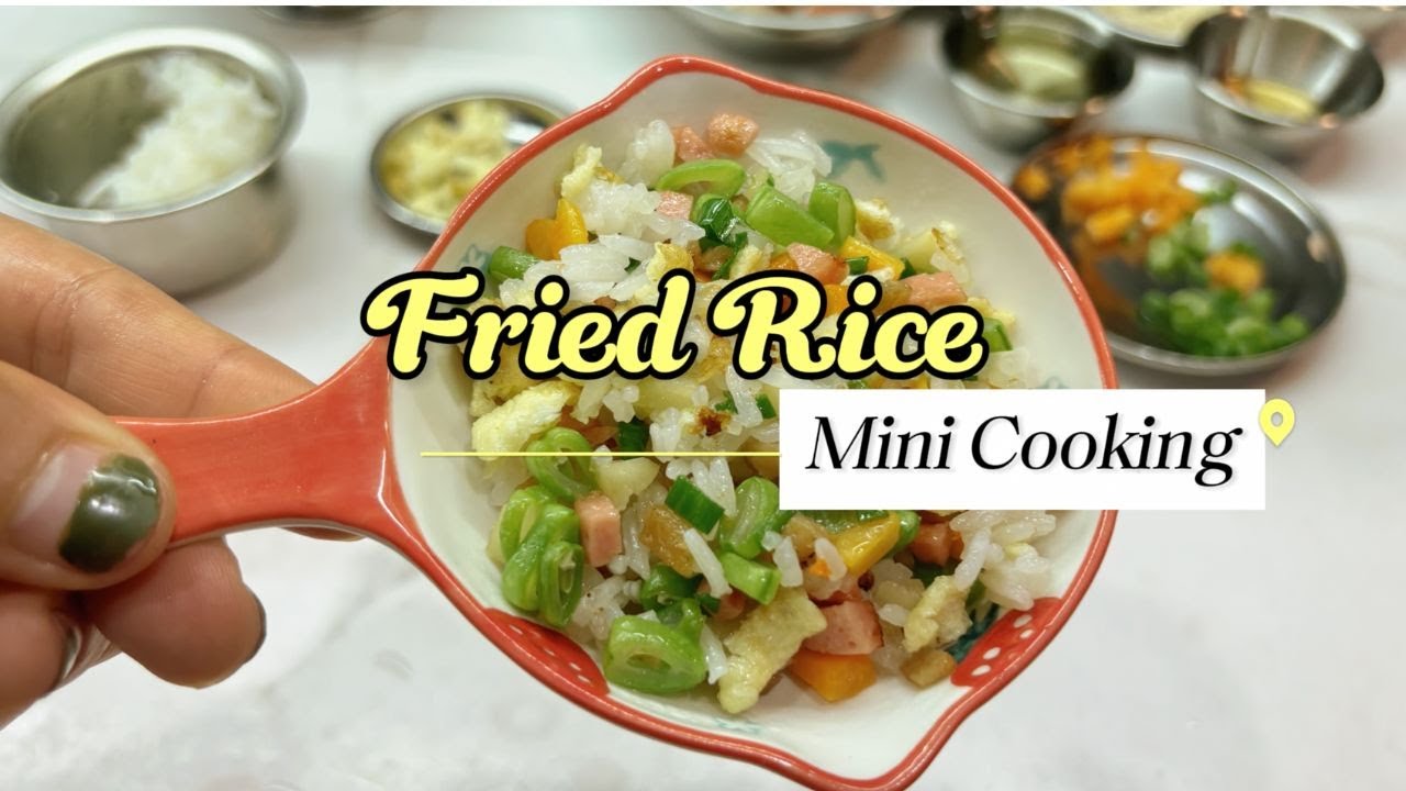 Cooking in miniature | Miniature fried rice | ASMR Cooking Mini Food ...