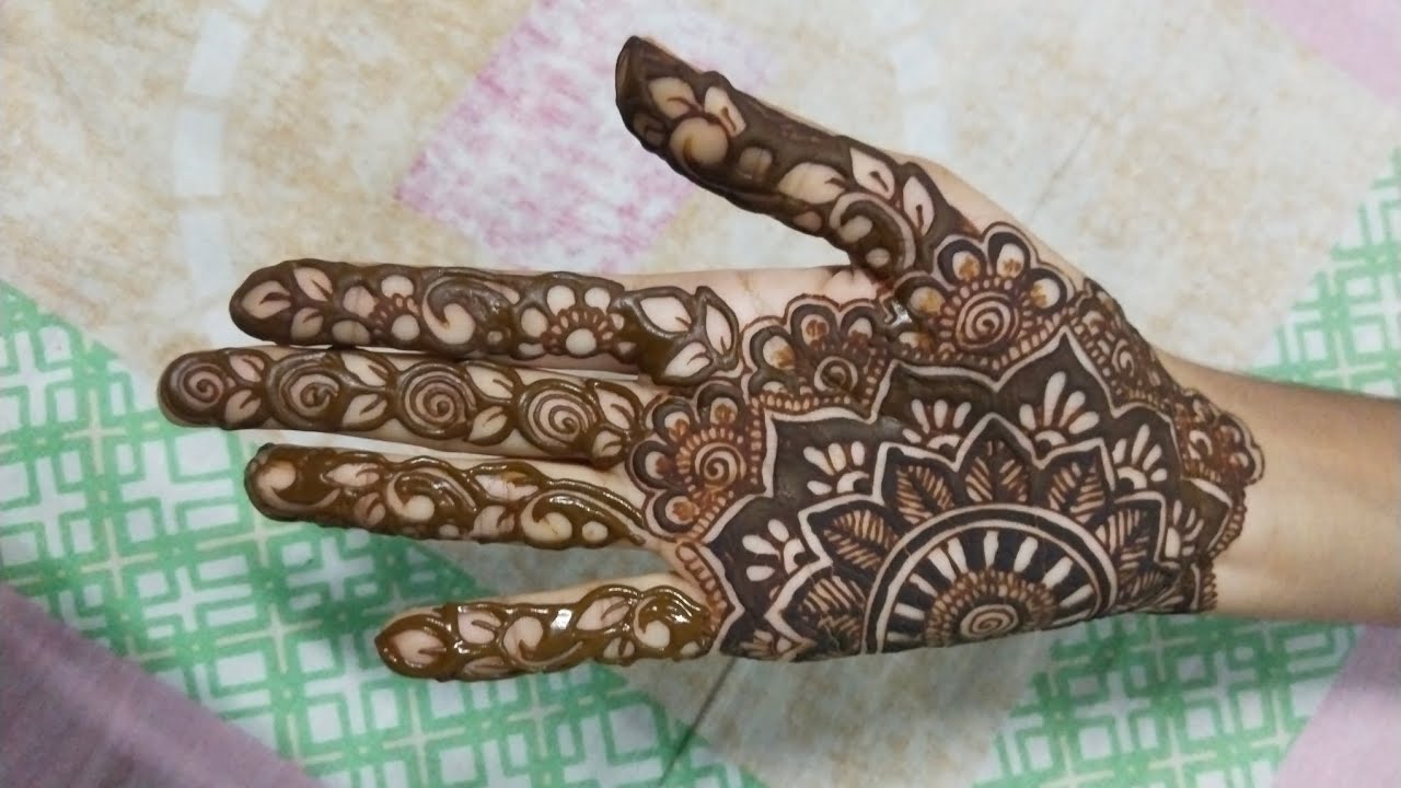 simple mehndi designs || simple bridal mehndi designs|| sahithi mehndi ...