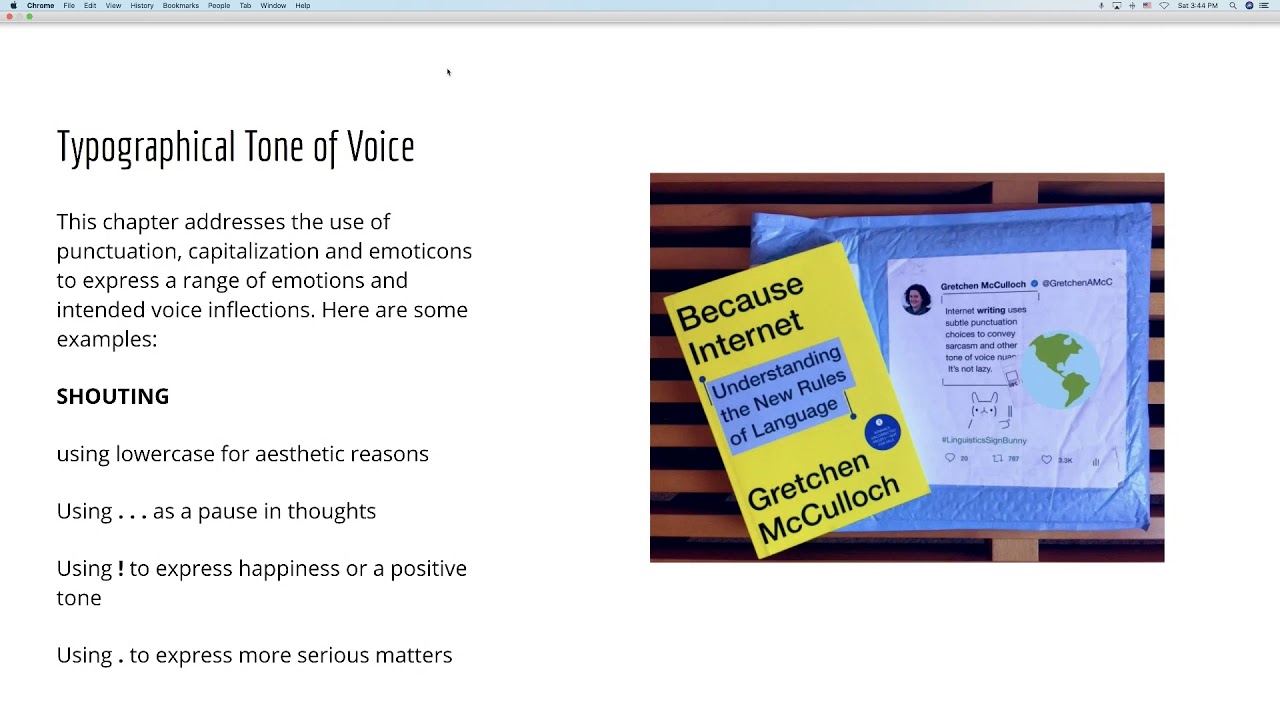 Book Talk - Because Internet - YouTube