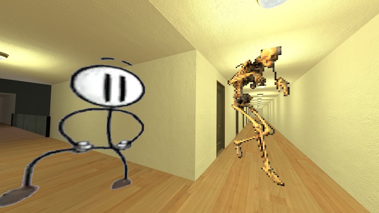 Escape Pixel Skeleton Henry Stickmin Nextbot Gmod - YouTube