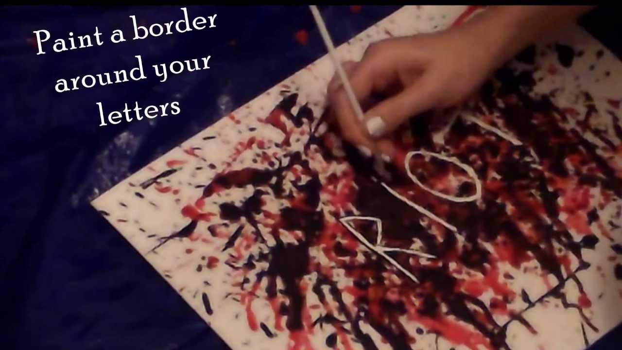 Crayon Splatter Art Tutorial - YouTube