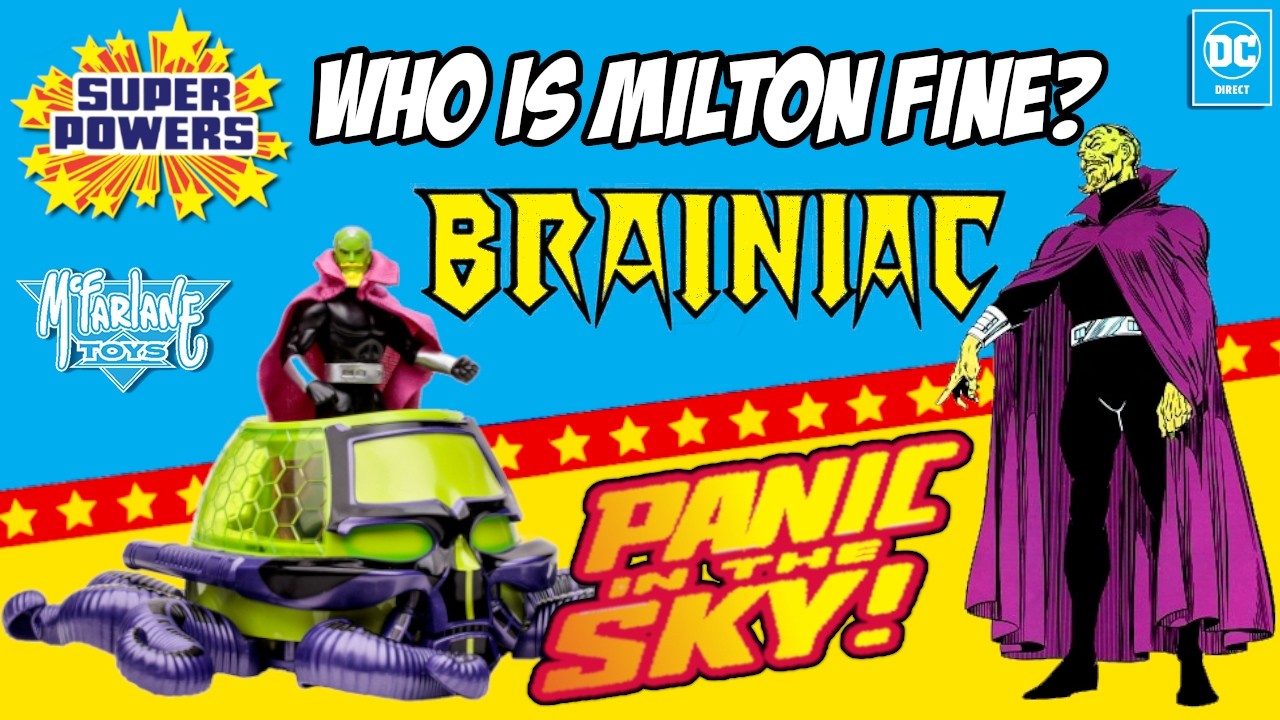 Super Powers Review: Panic in the Sky Brainiac with Skull Ship - YouTube