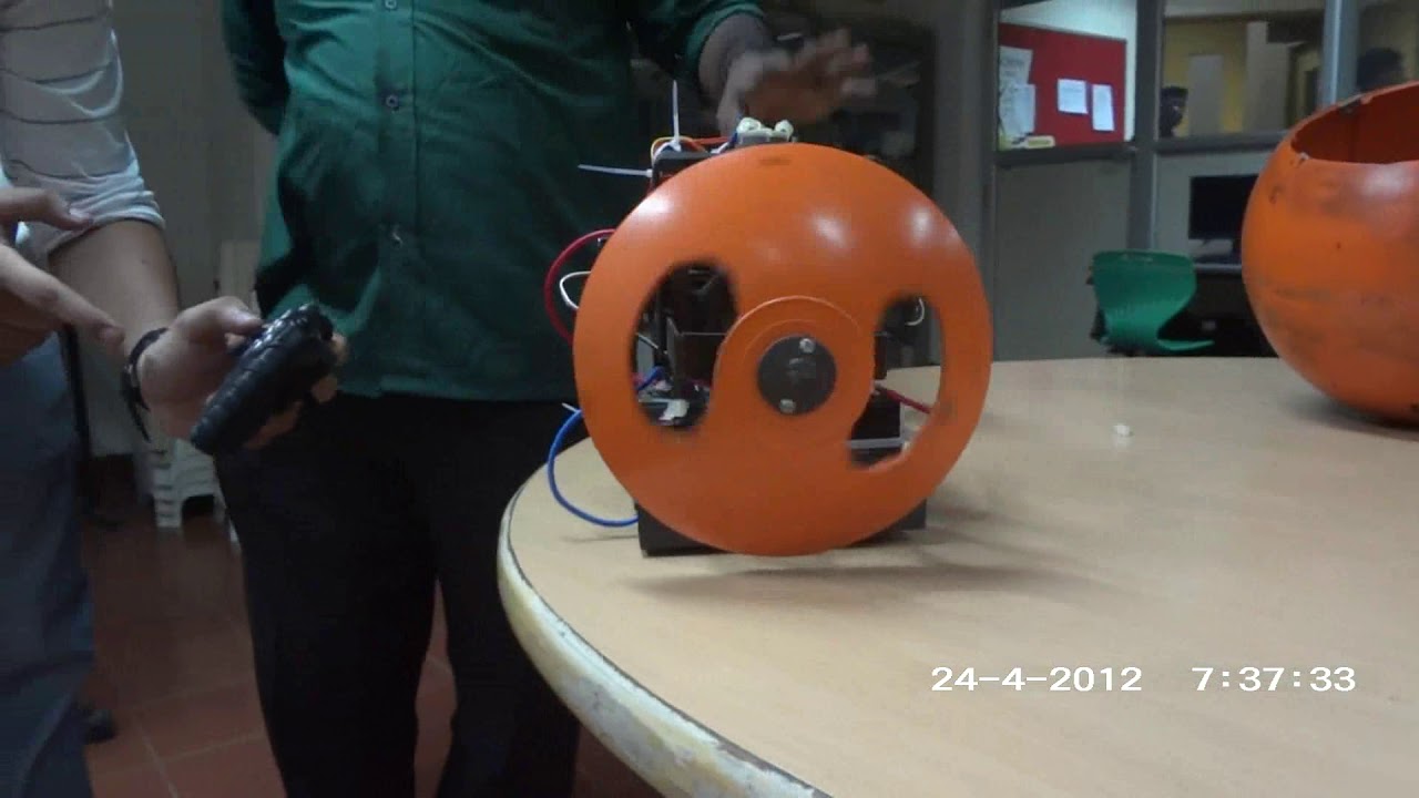 spherical mobile robot in BTech - YouTube