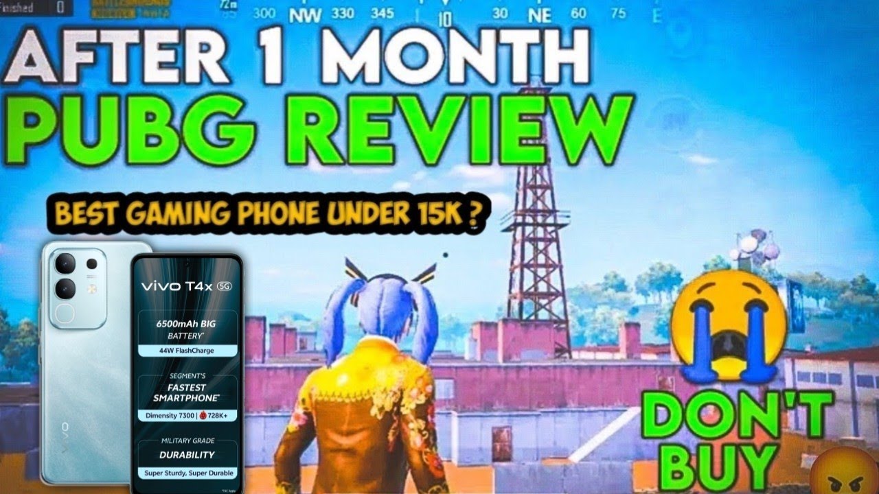 Vivo T4X 5G Bgmi Review After 1 month of usage | Graphics | Gyroscope ...