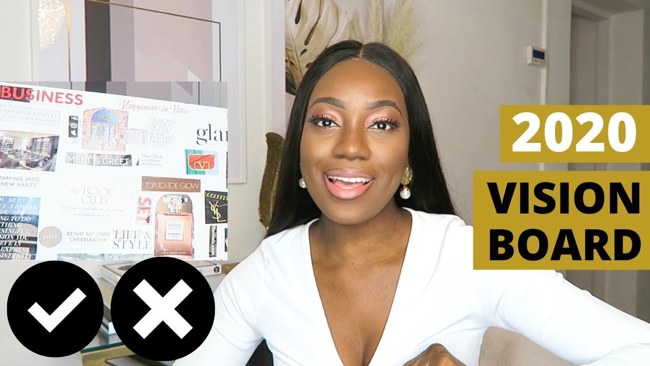 2020 VISION BOARD | My 2020 Goals & 2019 review! | Jade Vanriel - YouTube