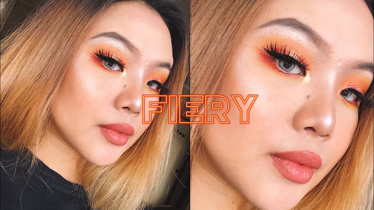 🔥 FIERY 🔥 makeup tutorial ft. beauty glazed melon palette. - YouTube