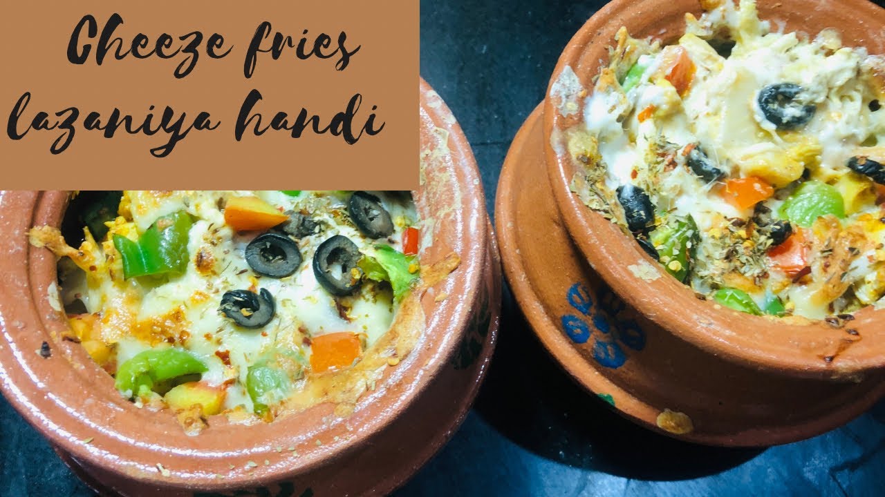 Cheeze chicken fries lazaniya handi | phli bar youtube par - YouTube
