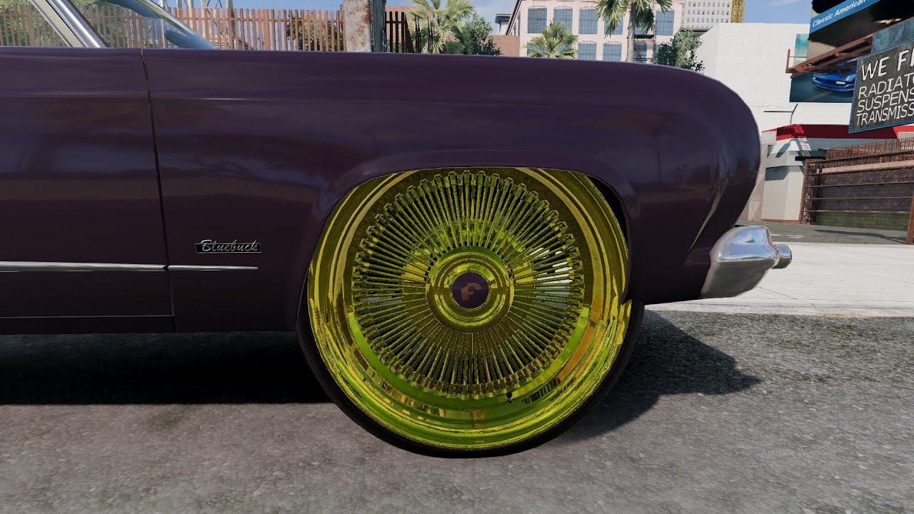 1963 Gavil Bluebuck on them 26 gold forgiatos | Beamng.Drive - YouTube
