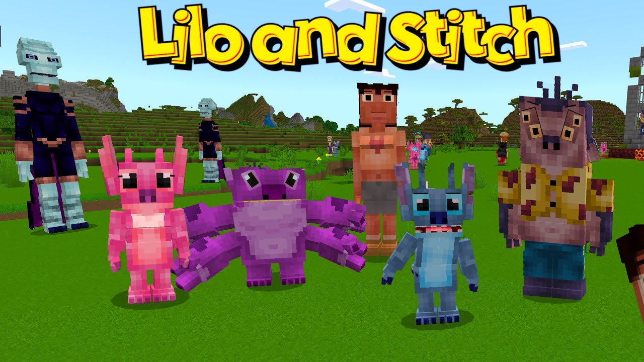 🌺 Dive into Fun with the Lilo and Stitch Mod for Minecraft PE! 🚀 - YouTube