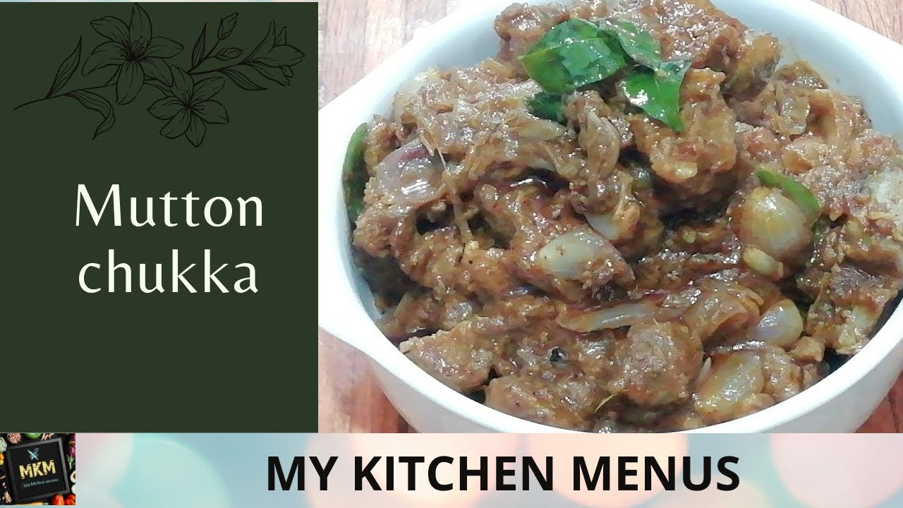Mutton Chukka Recipe | How to make tasty Mutton Chukka / Masala ...