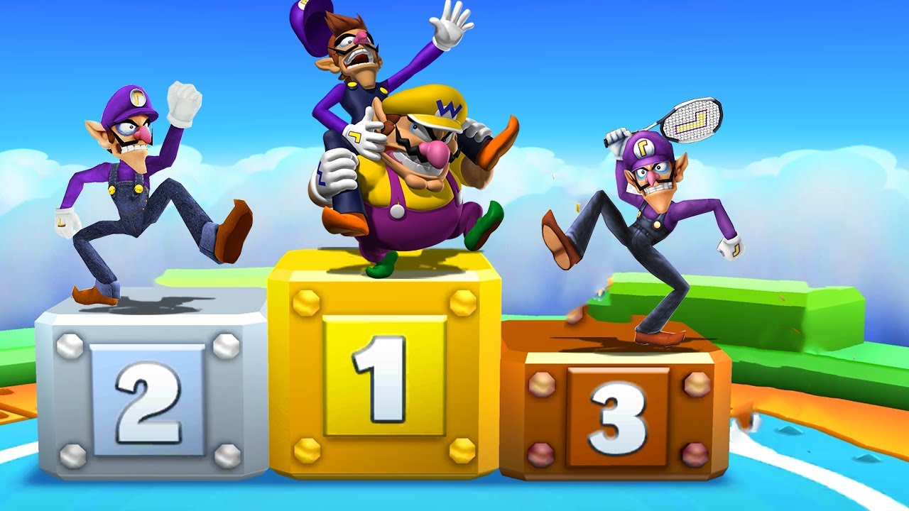 Mario Party Star Rush - Lucky Minigames - Waluigi vs His Friends - YouTube