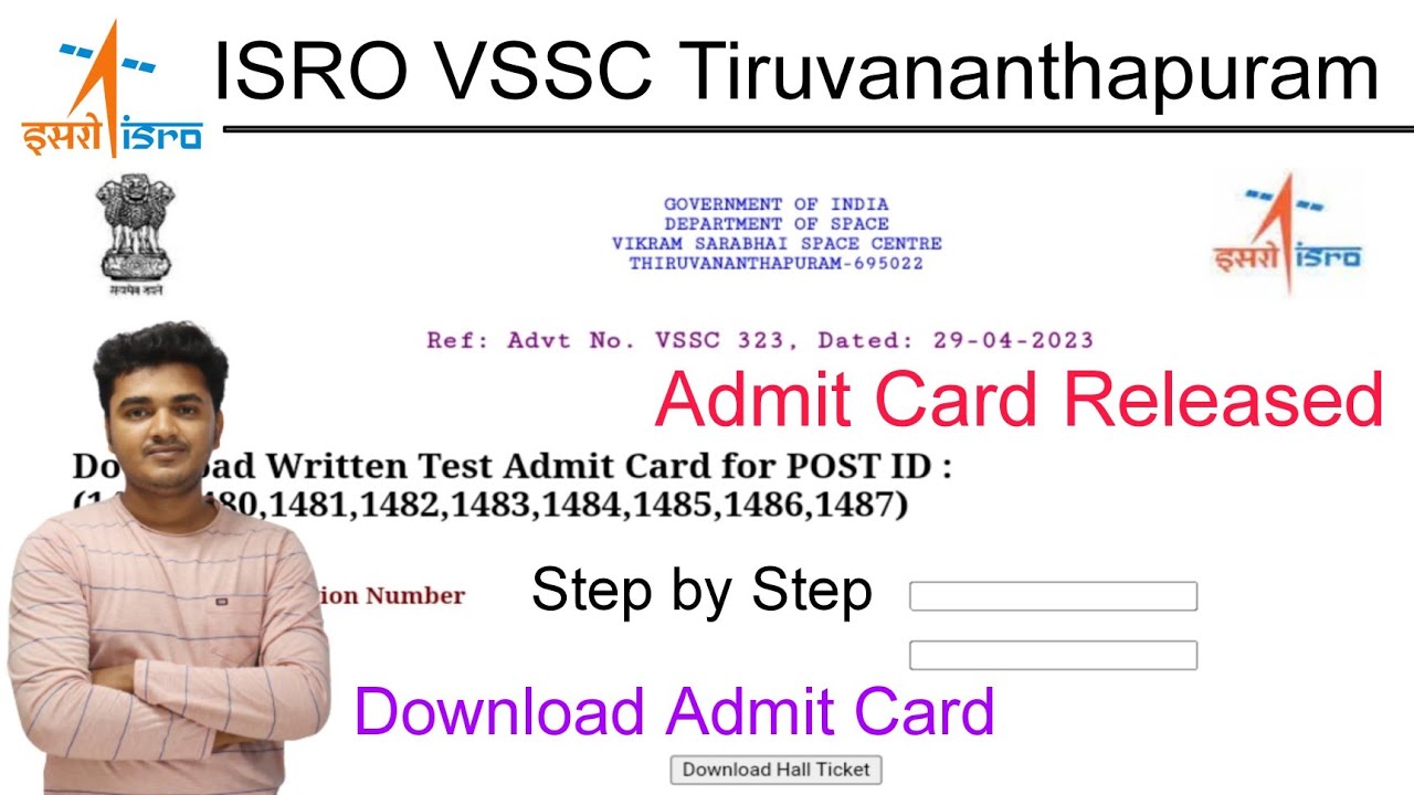 ISRO Vssc Admit Card 2023 Released | Vssc Admit Card Download 2023 ...