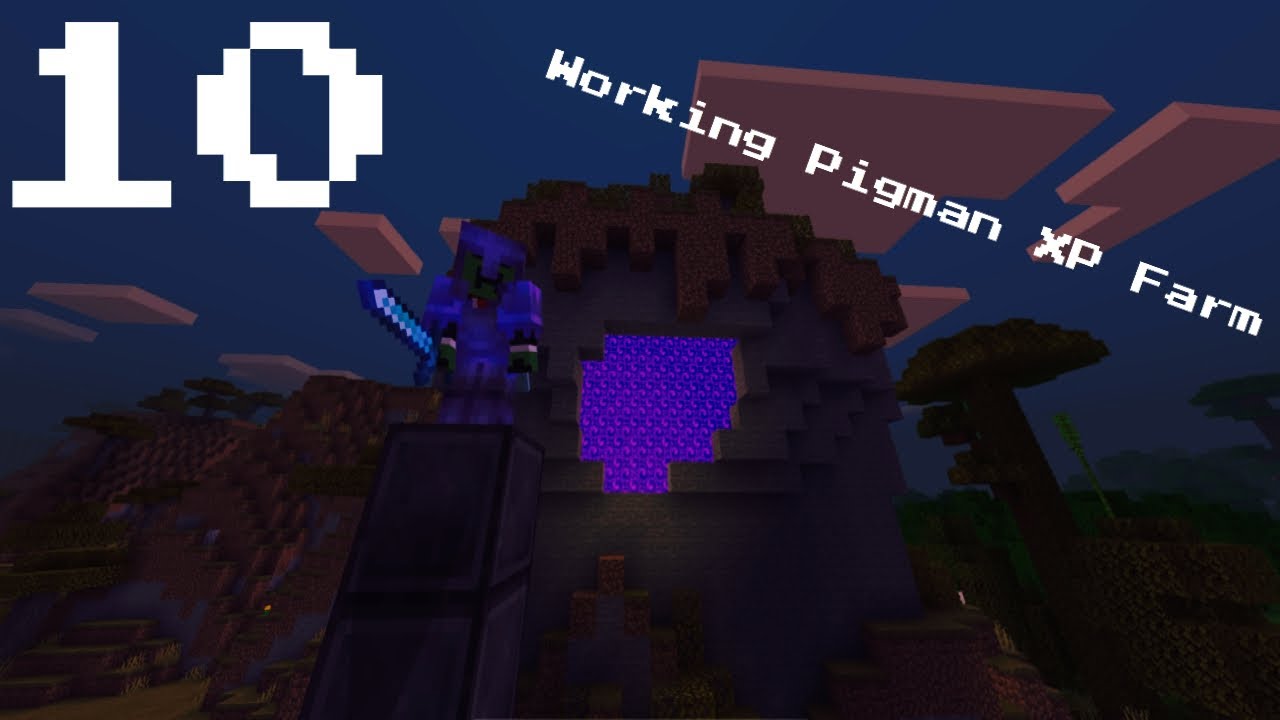 Minecraft Let’s Play - Overpowered Bedrock Pigman Farm and Full ...