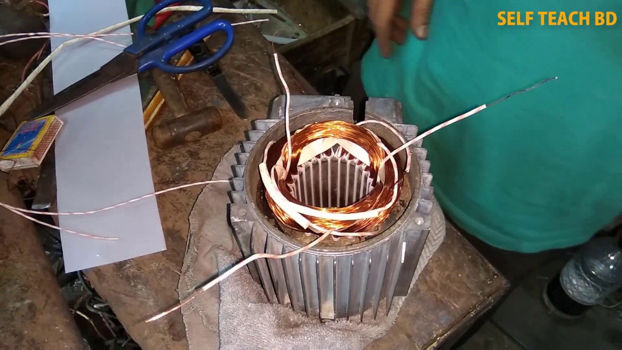 24 Slots 2HP Single Phase Motor Rewinding_FULL_HIGH - YouTube