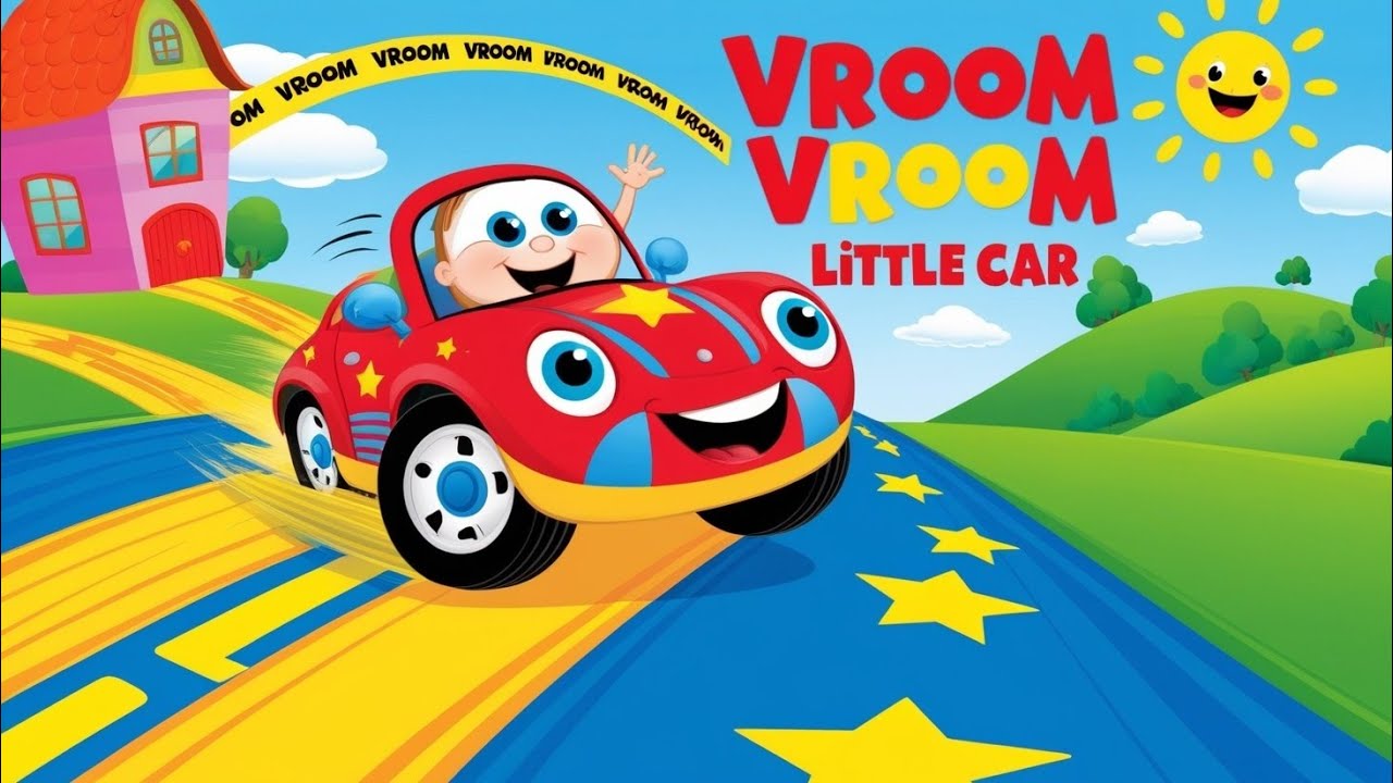 Vroom Vroom, Little Car | Fun Vehicle Rhyme for Kids | Learn with ...