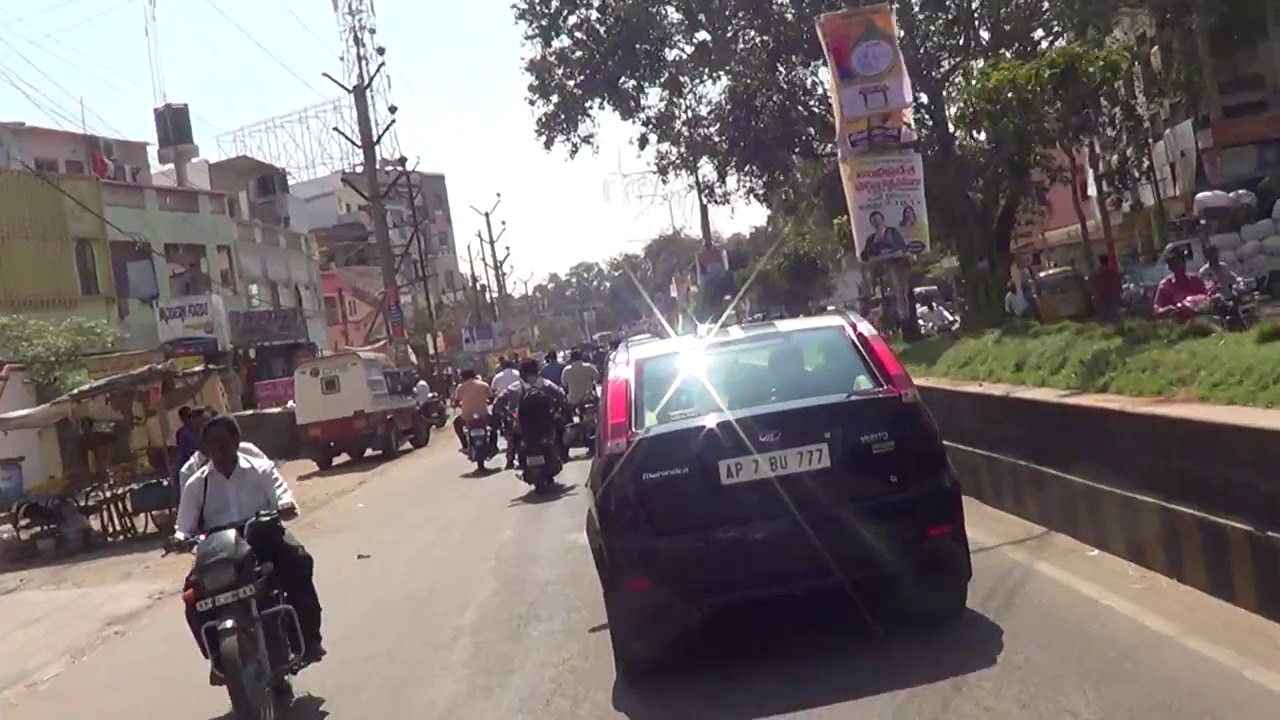 Guntur Main Road Guntur City Andhra Pradesh as on 27 01 2015 - YouTube
