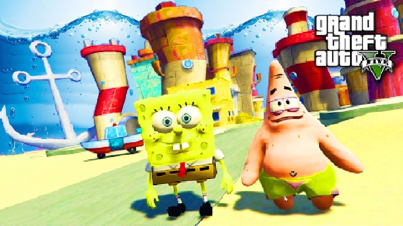 DIFENDIAMO BIKINI BOTTOM DA NOI STESSI - SPONGEBOB MOD - GTA 5 MOD ITA ...