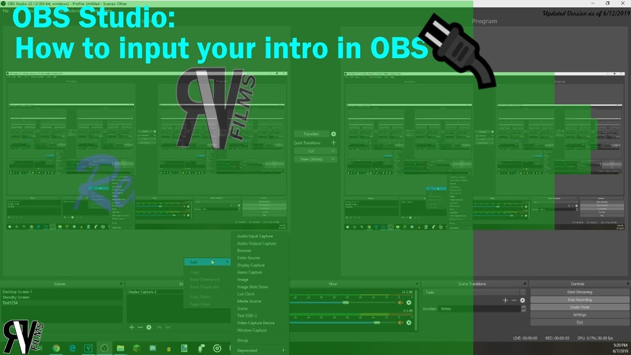 How to add your Intro in your Live Streams - YouTube
