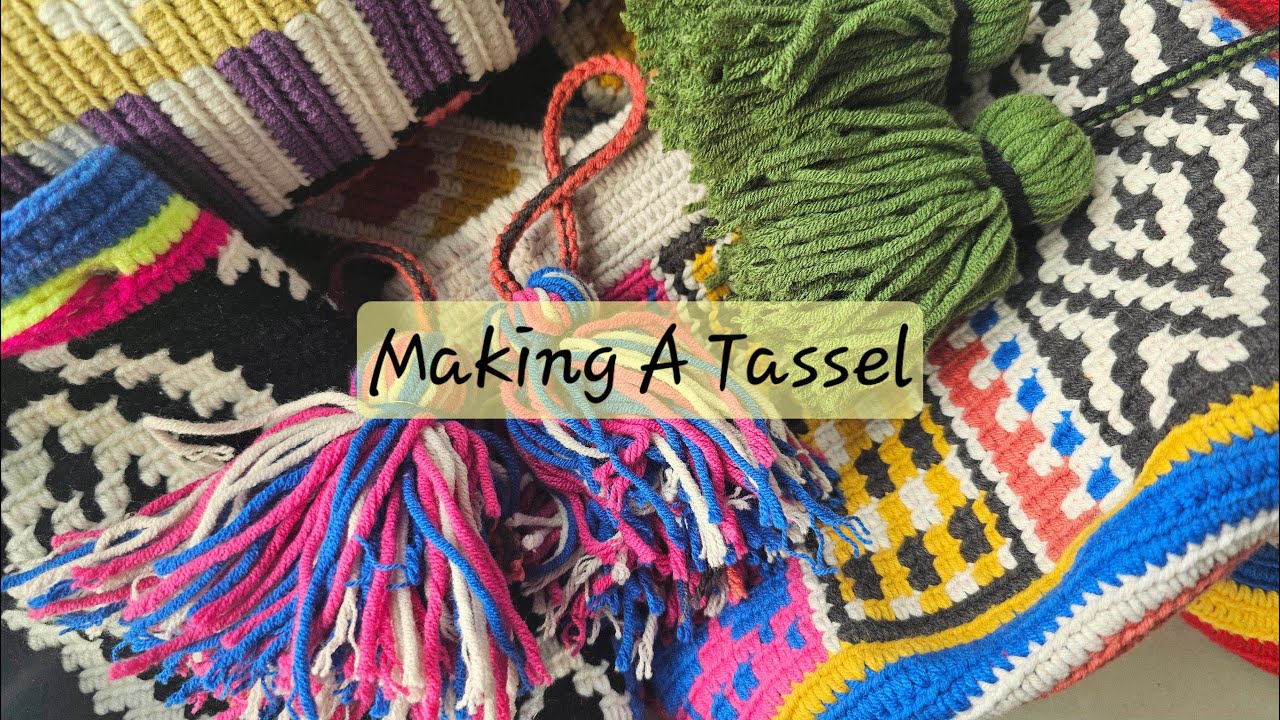 [mochila series] How to make a tassel using Clover Tassel Tool - YouTube