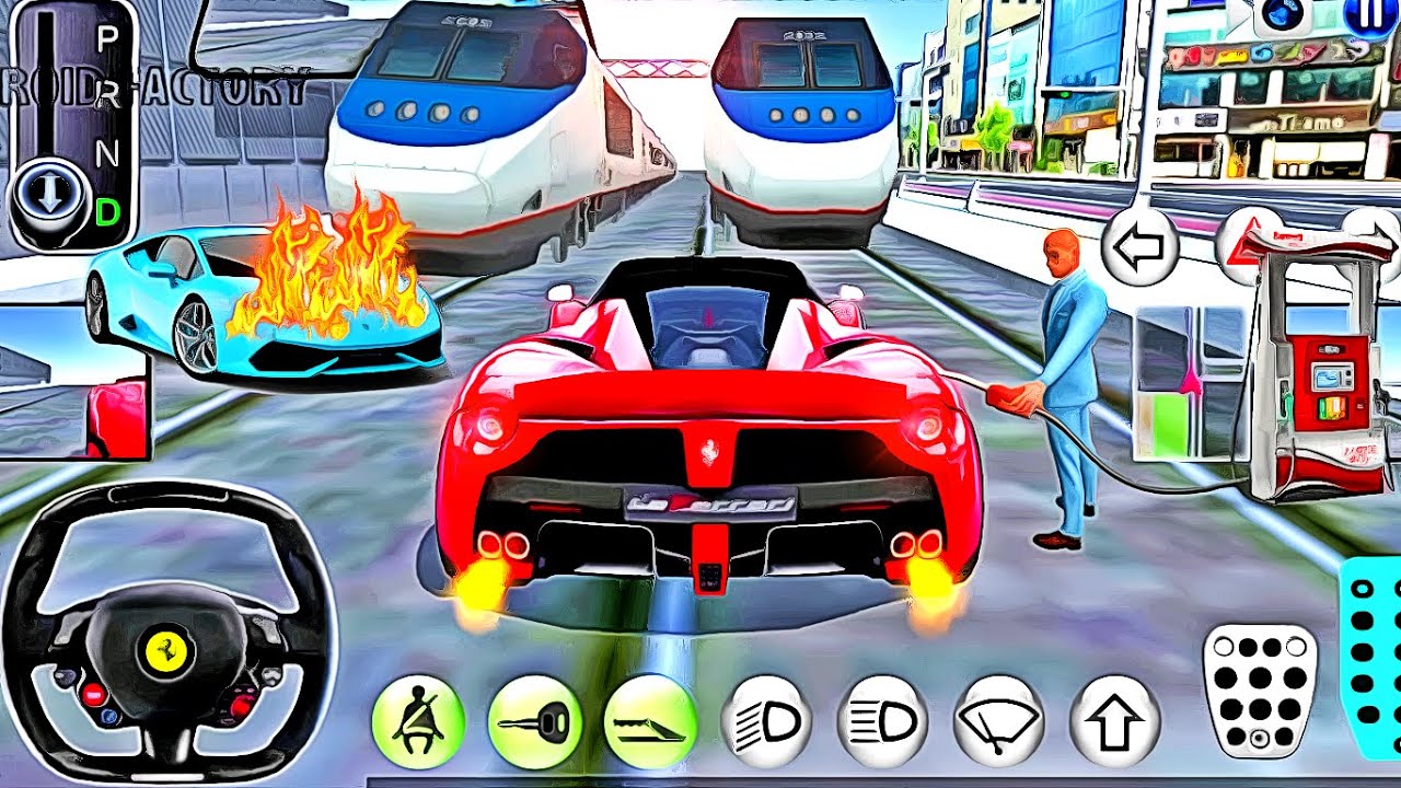 McLaren Super #Car VS Bullet Train POLICE Car Driving School- Best ...