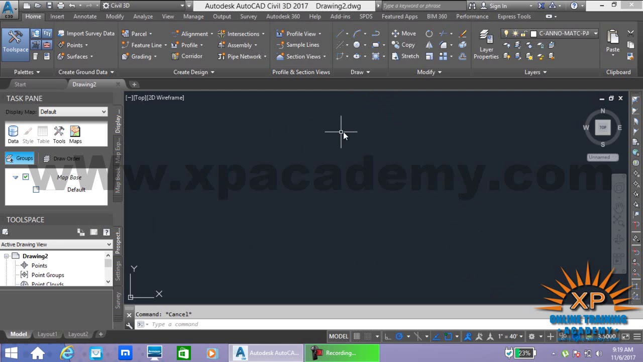 Interface AutoCAD Civil 3D | Xpacademy - YouTube