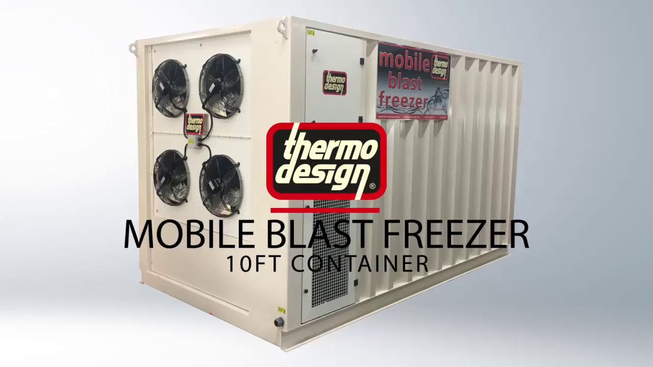 10ft Mobile Blast Freezer - YouTube