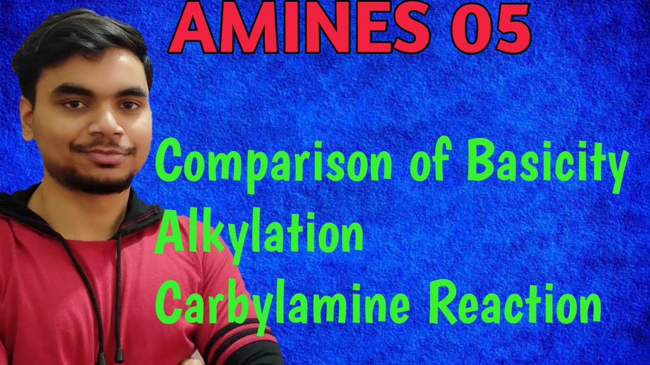 Amines 05| Comparison of basicity of Ammonia and Arylamines|Carbylamine ...