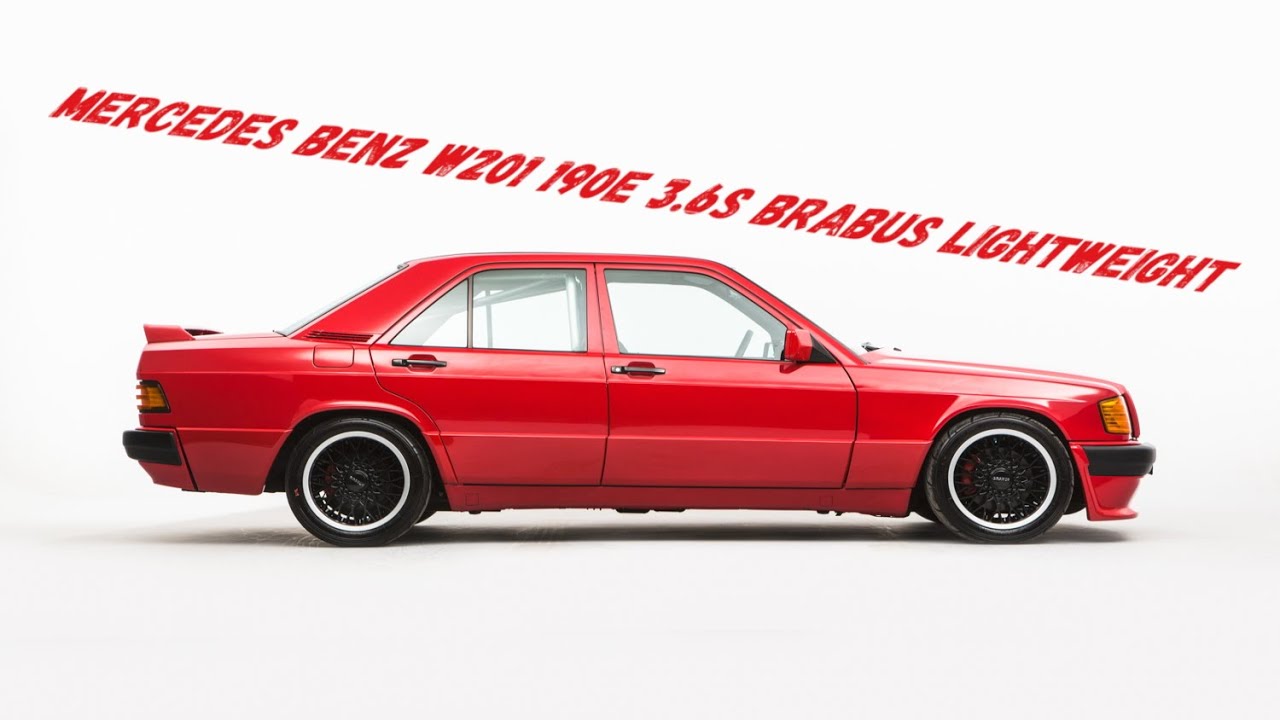 Mercedes-Benz W201 190E 3.6S Brabus Lightweight - YouTube