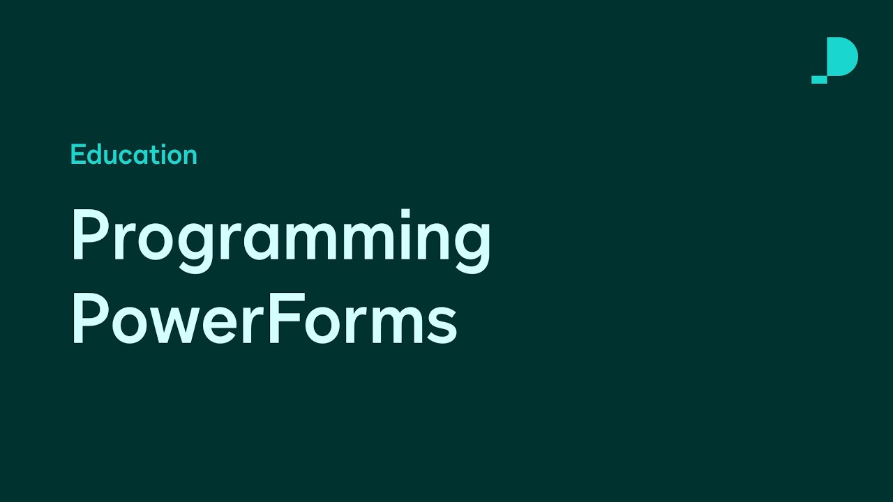 Programming PowerForms | Developer Education - YouTube