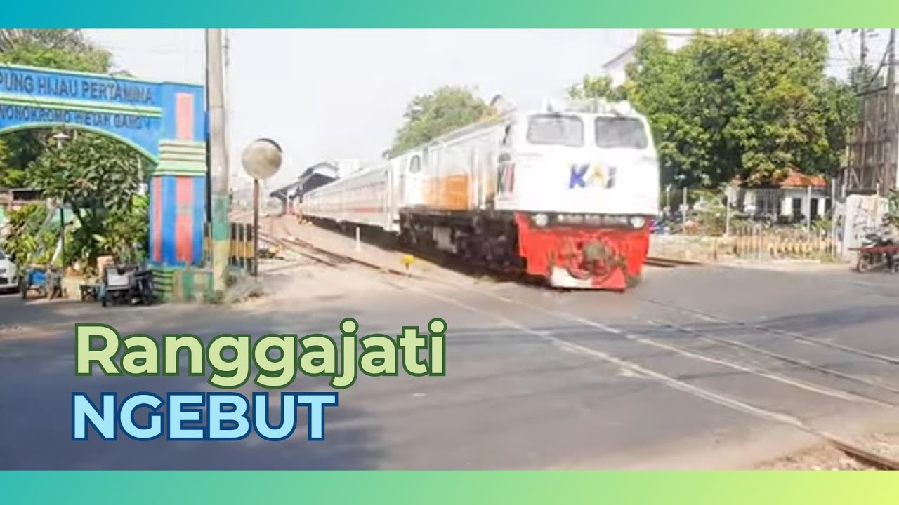 Kereta Api Ranggajati ngebut #keretaapi - YouTube
