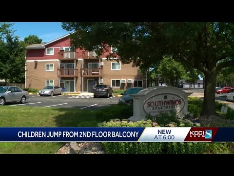 Police: Woman seen bloody, naked before children jumped off balcony