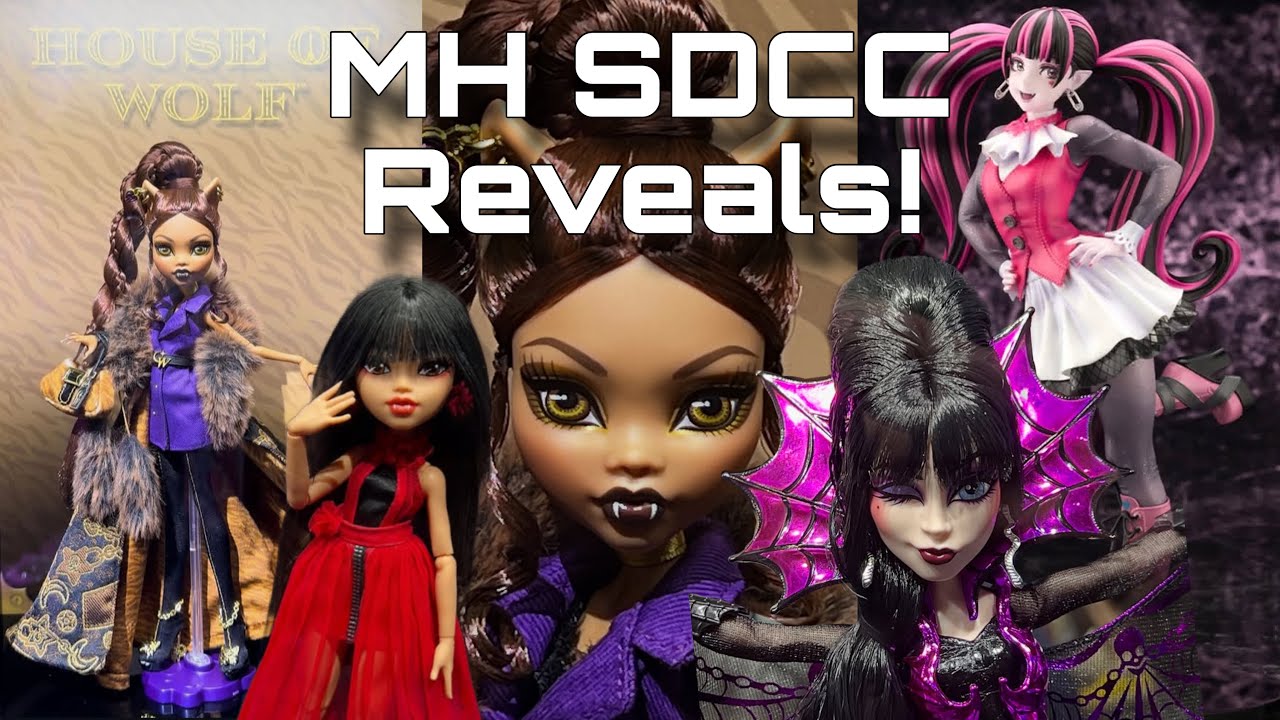 MONSTER HIGH NEWS! SDCC Reveals! Clawdeen Collector doll, KATSEYE dolls ...