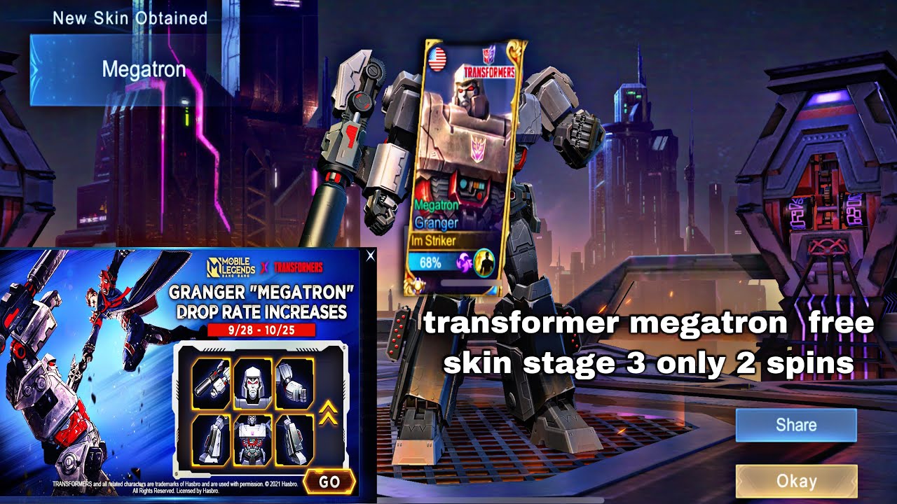 Granger transformer megatron skin free - YouTube