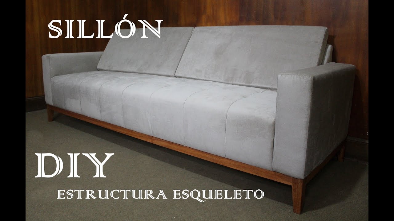 Sillón - DIY Estructura esqueleto - YouTube