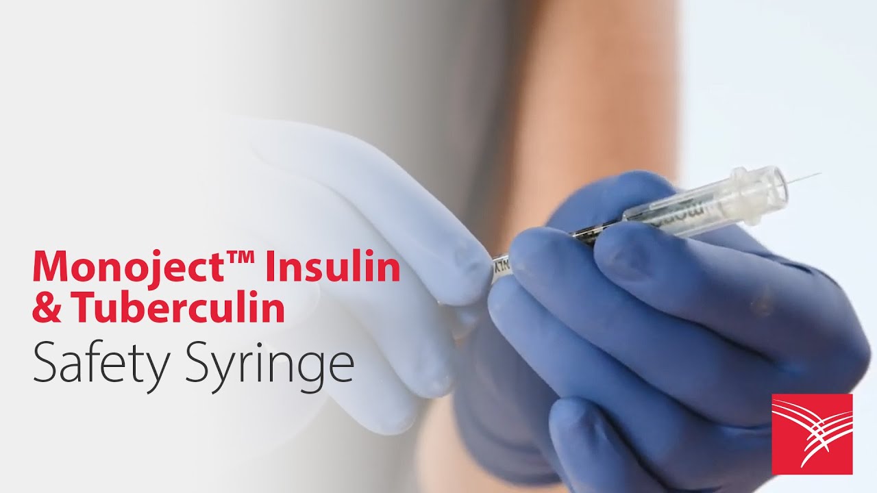 Cardinal Health™ Monoject™ Insulin and Tuberculin Safety Syringes - YouTube