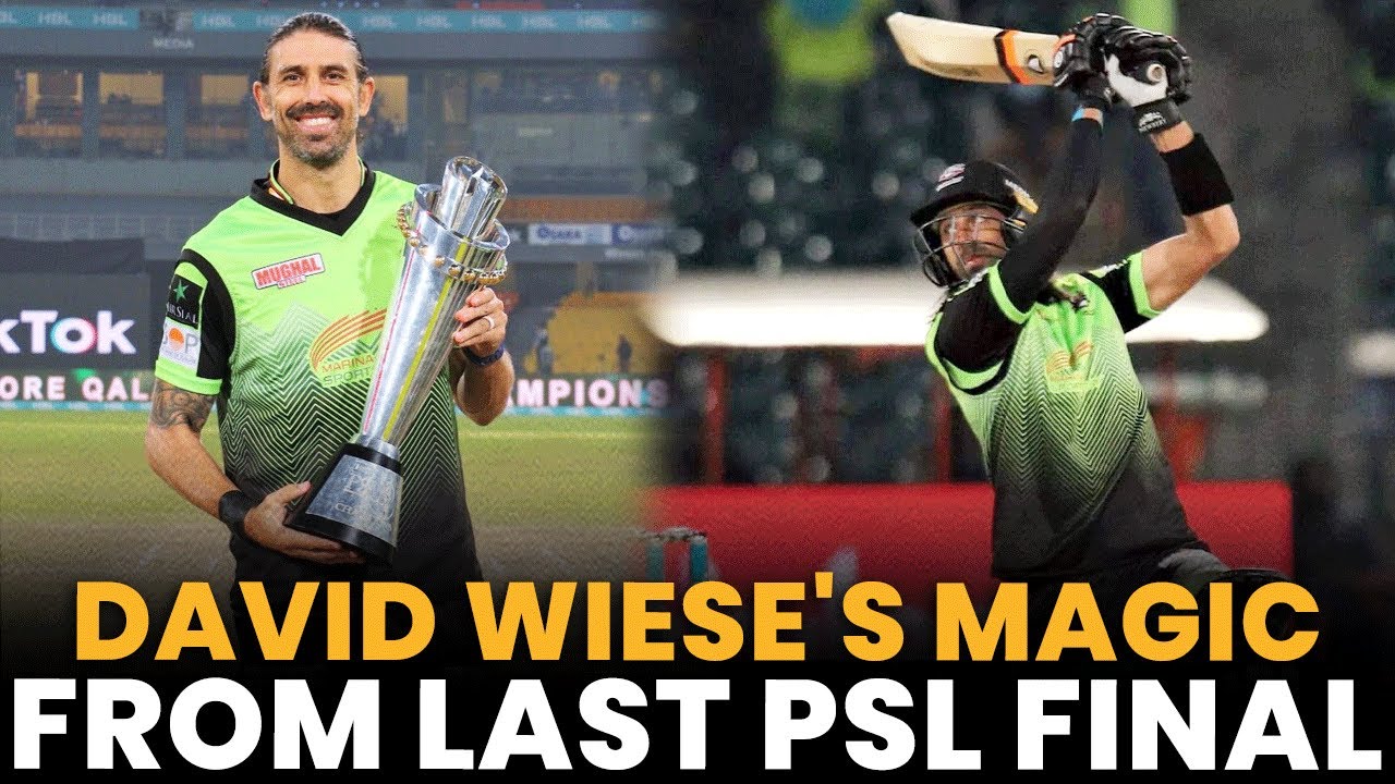 David Wiese's Magic from Last Year HBL PSL Final | HBL PSL 8 | MI2A ...