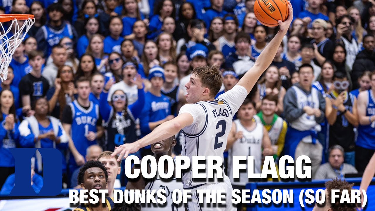 Duke's Cooper Flagg's Bests Dunk Of The Season (So Far) - YouTube
