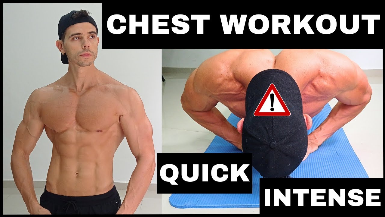 CHEST WORKOUT . INTENSE . QUICK . AT HOME - YouTube