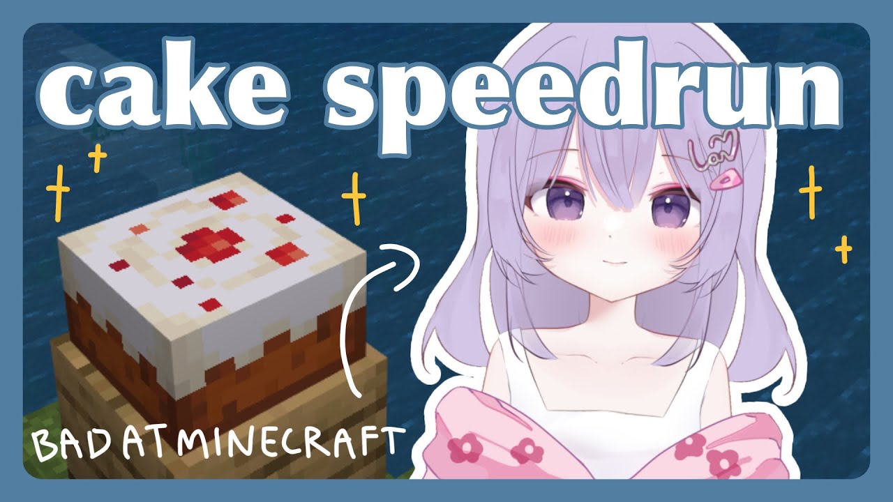 vtuber speedruns making a cake in Minecraft - YouTube