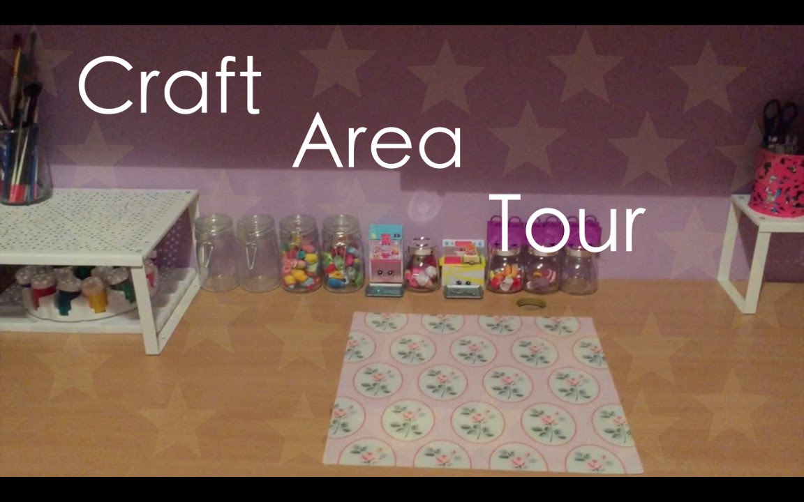 CRAFT AREA TOUR! - YouTube
